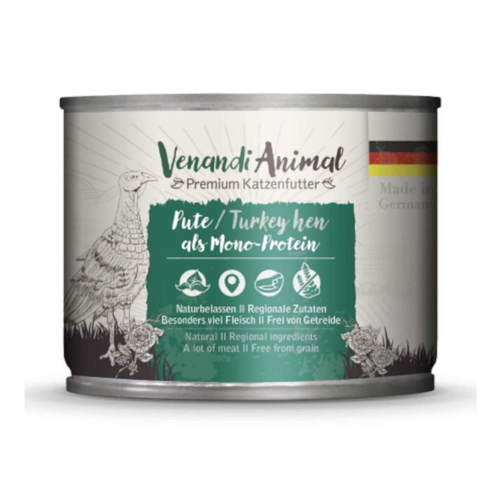 Venandi Animal - Truthahn Nassfutter sehr gut verträglich